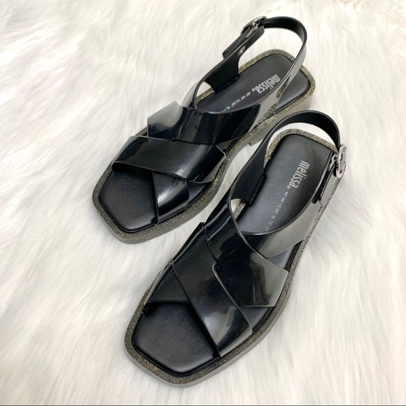 Melissa | Shoes | Melissa Melrose Crosscross Sandal Square Toe | Poshmark